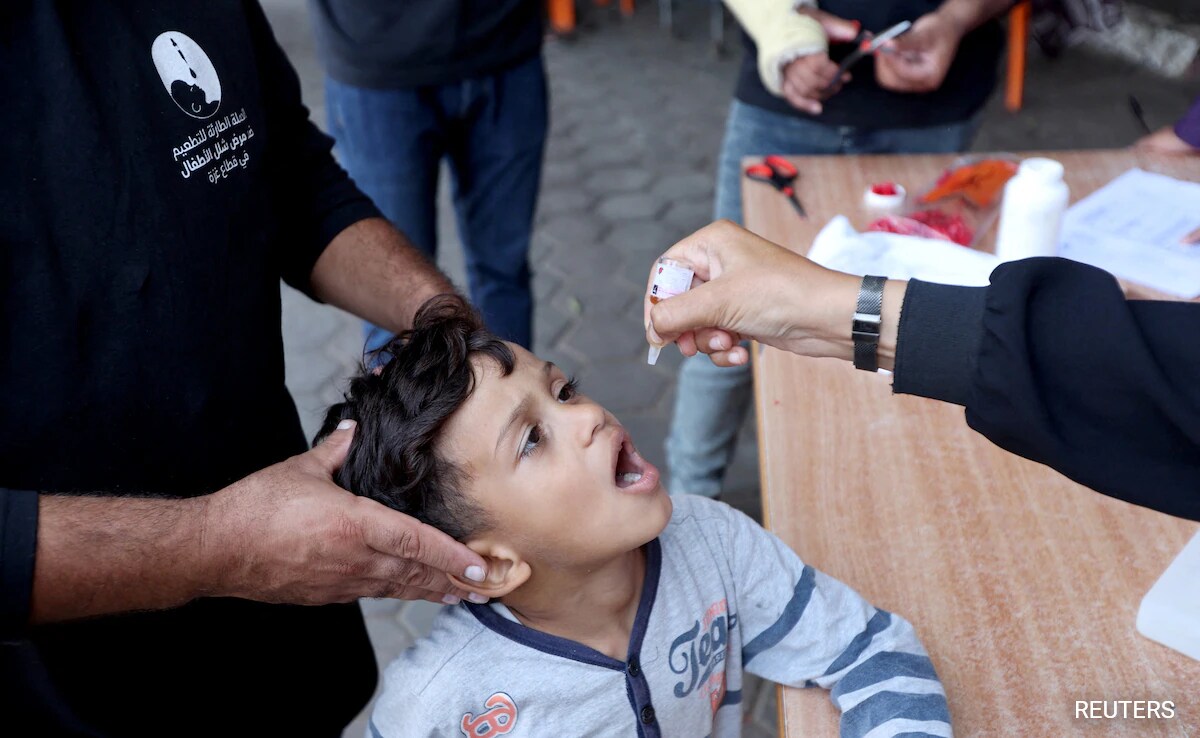 "Impossible For...": WHO Says Gaza Polio Campaign Postponed Due To Violence