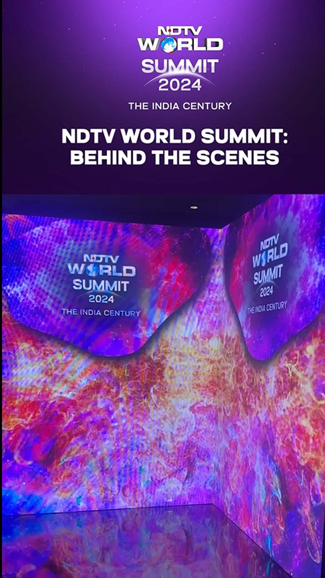 NDTV World Summit 2024: Behind The Scenes