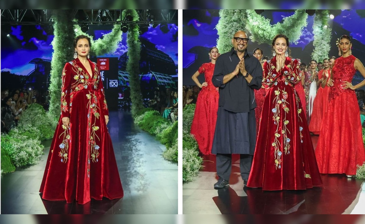Lakme Fashion Week 2024: Dia Mirza Embodies "Ethereal Bloom" On The ...
