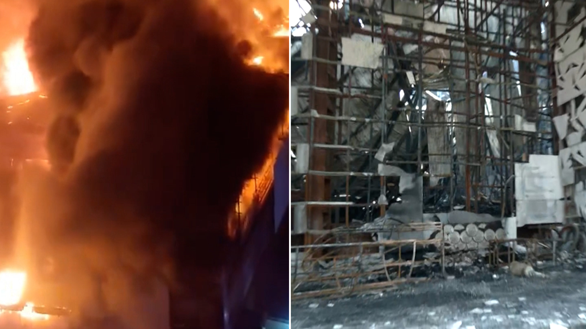 Massive Fire At Noida Banquet Hall During Renovation, One Dead