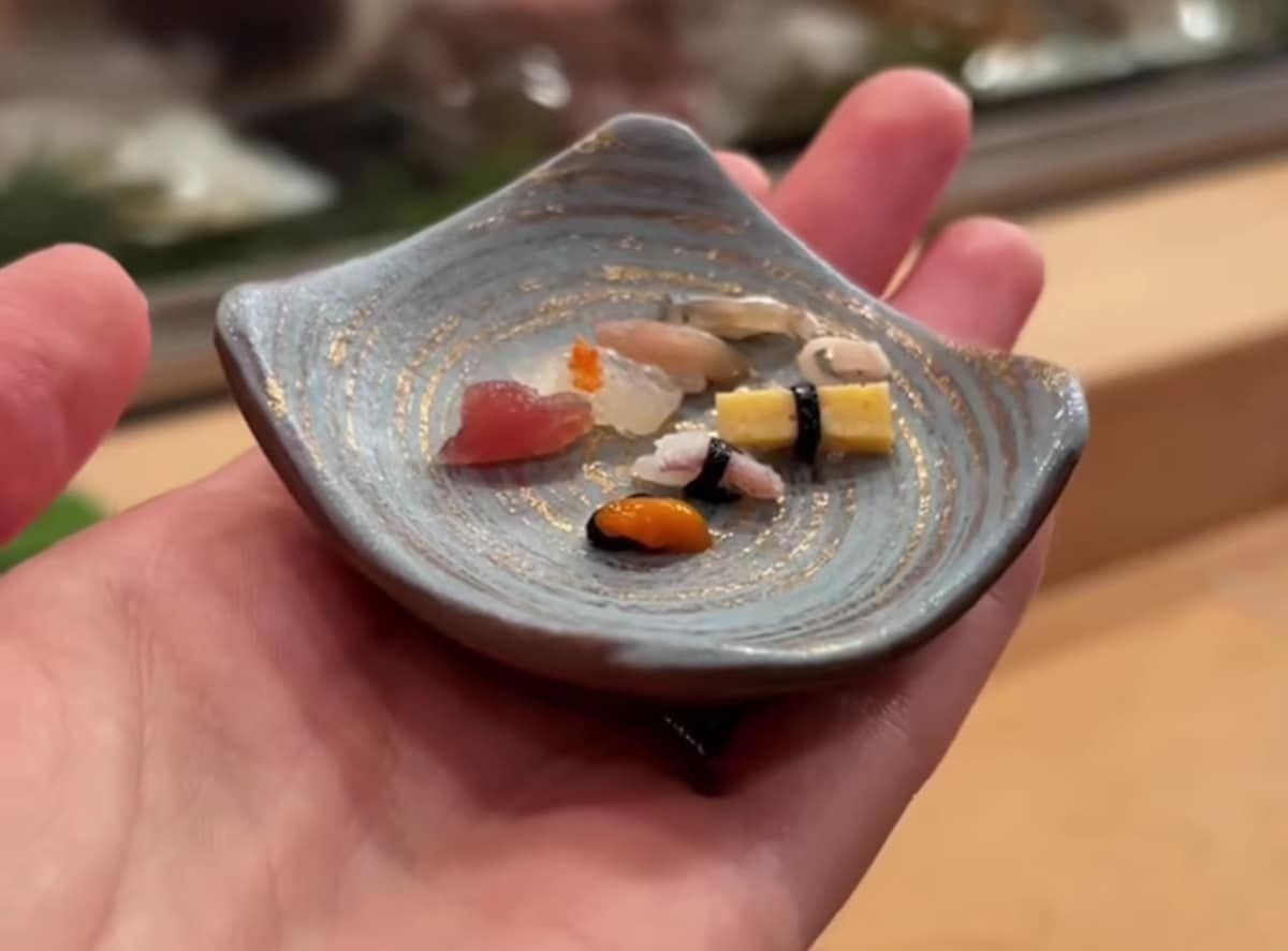 world's smallest sushi