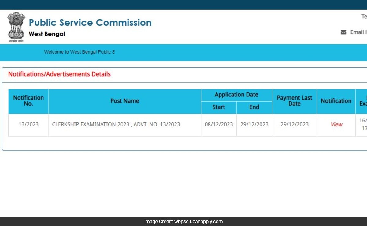 WBPSC Clerkship Exam Admit Card 2024 Released, Check Steps To Download