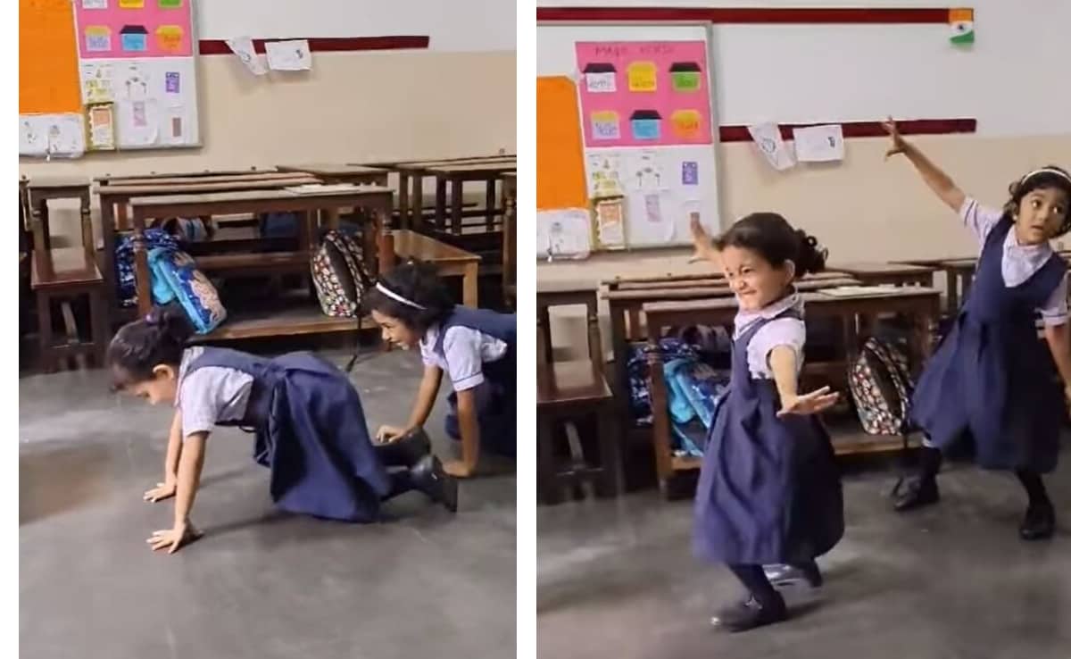 स्कूल यूनिफॉर्म में छोटी सी बच्ची ने अंग्रेजी गाने पर दिखाए ऐसे लटके ...