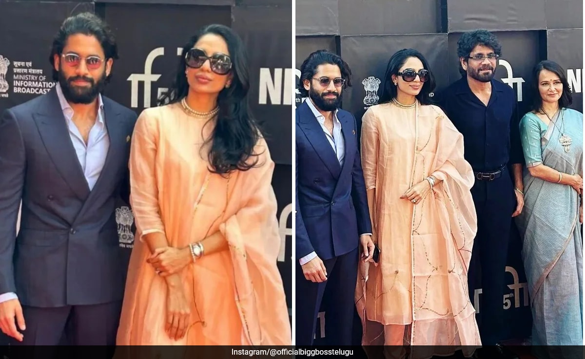 Peach Is The Colour For Naga Chaitanya's Bride-To-Be Sobhita Dhulipala ...
