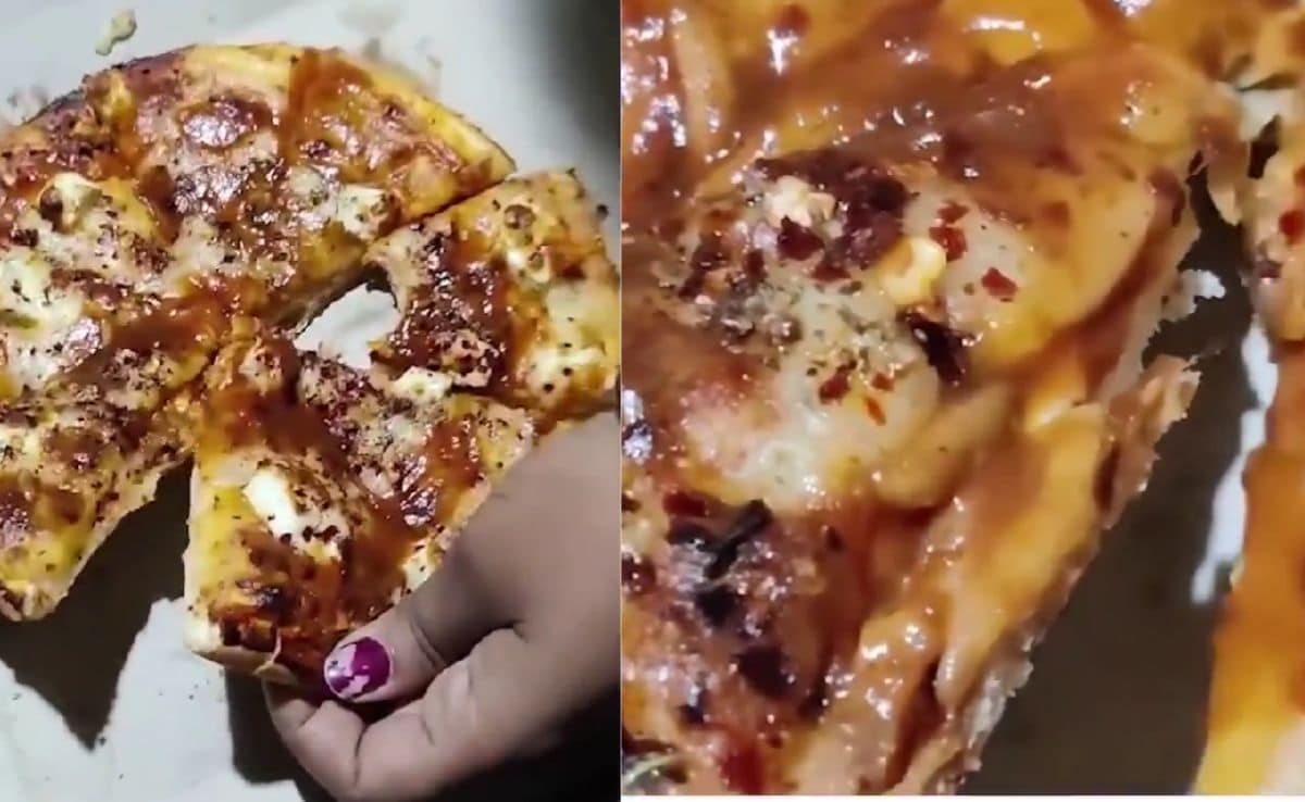 Watch: Madhya Pradesh Man Spots Live Worms in Pizza, Internet In Shock