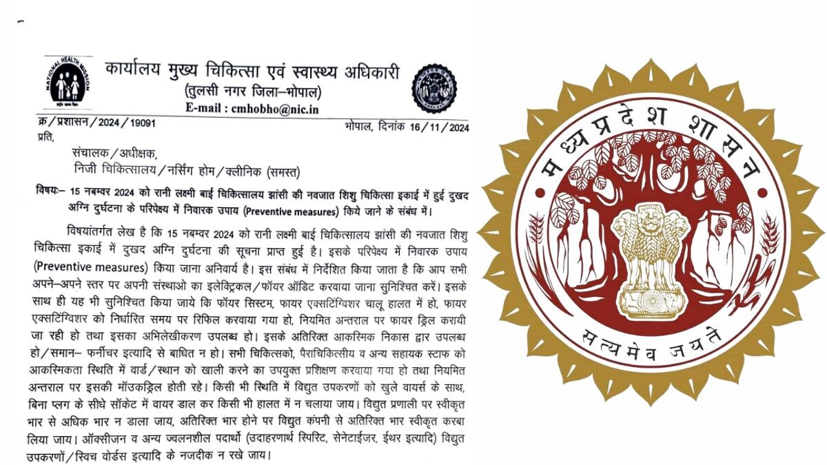 MP Health Department: झांसी हादसे के बाद एक्शन में आया एमपी का ...