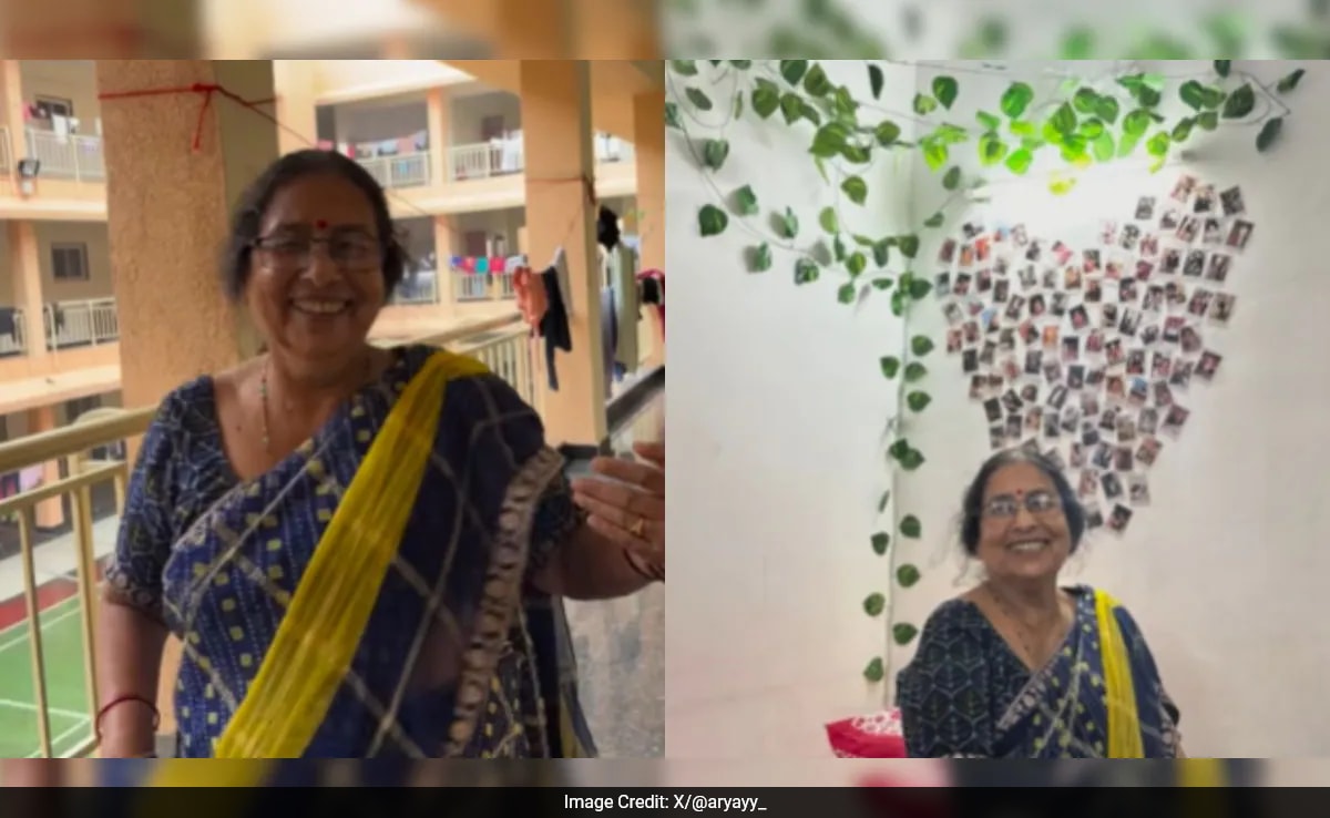 IIM Indore Student Shows Hostel Room To Grandmother, Video Goes Viral
