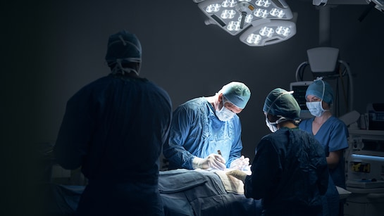 surgeon operating remotely