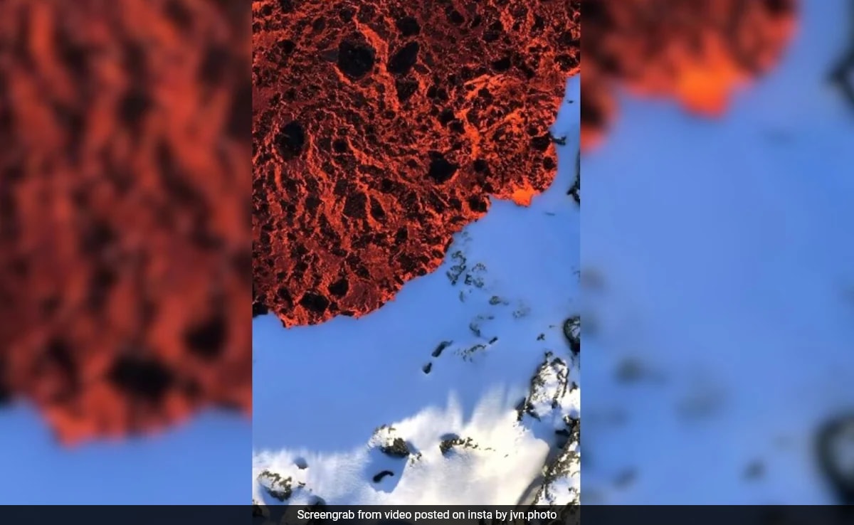 When Lava Meets Snow: Stunning Footage Unveils Science Behind ...