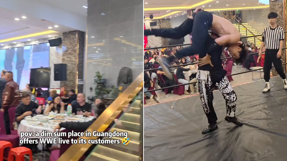 In This China Restaurant, You Eat Dim Sum While Watching Wrestling ...
