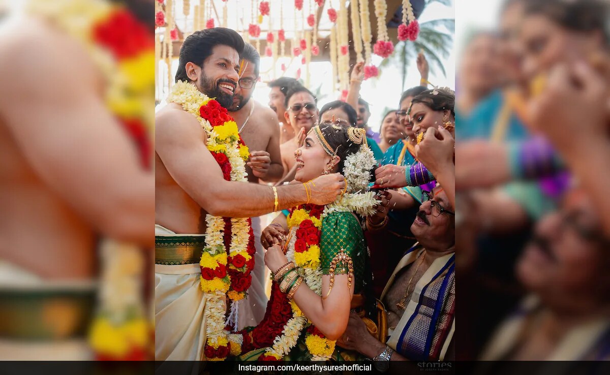 Keerthy Suresh's Anita Dongre Bridal Kanjeevaram Saree Had A Love Poem ...