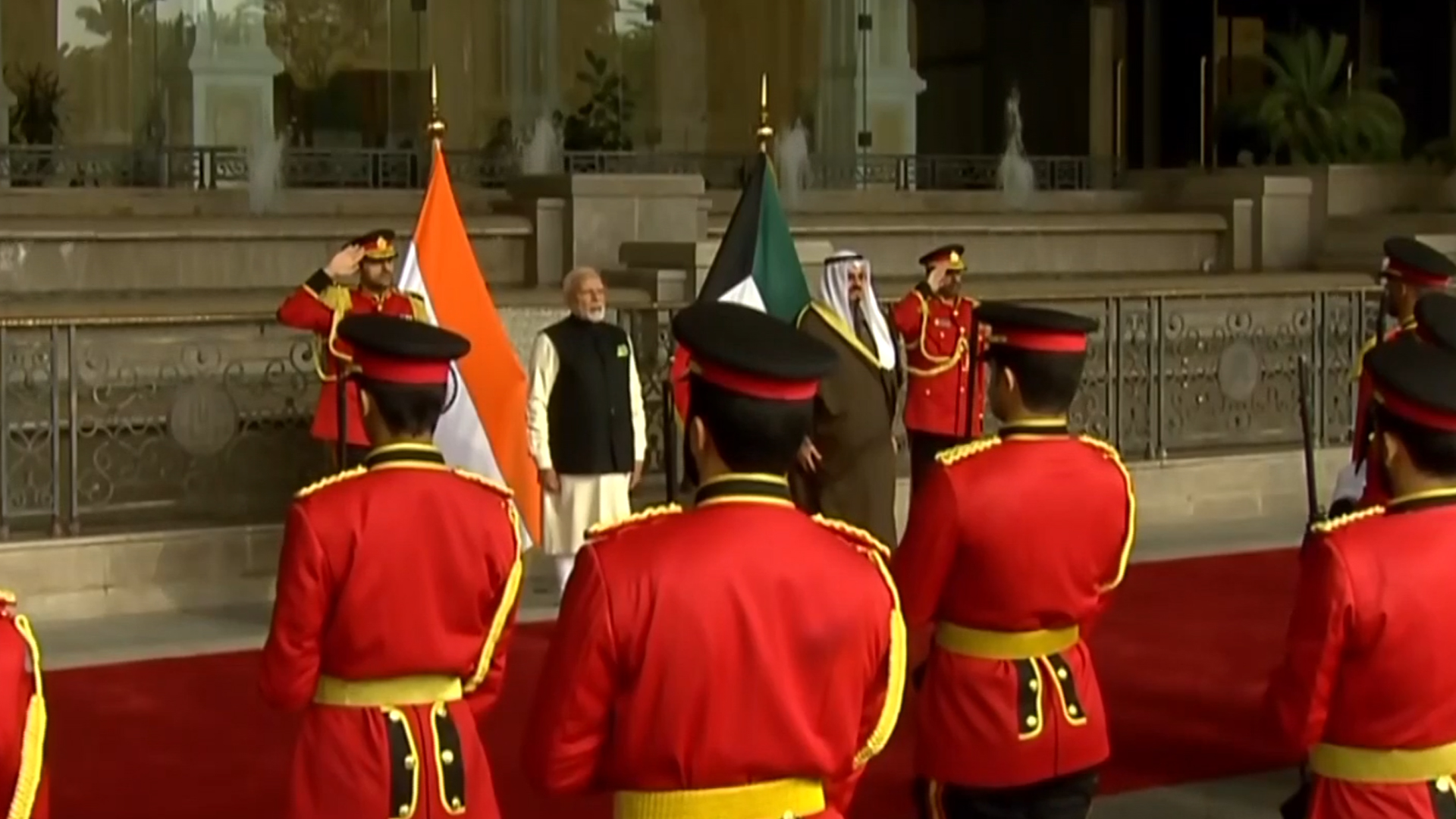 Prime Minister Narendra Modi receives 'Guard of Honour' in Kuwait