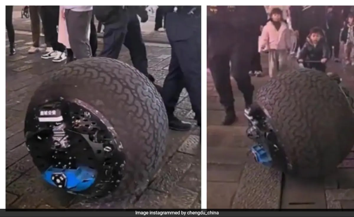 Watch: China Unveils AI-Powered Police Robot To Chase And Catch Criminals