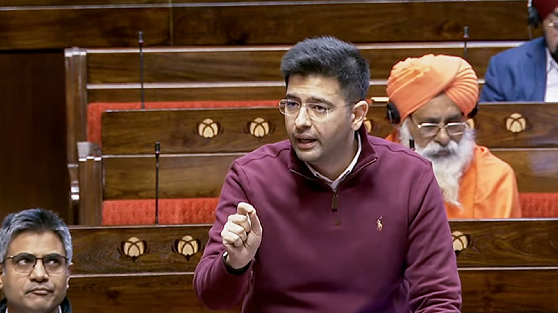 "Talk About AQI, Not AI": AAP's Raghav Chadha Raises Delhi Pollution In Parliament