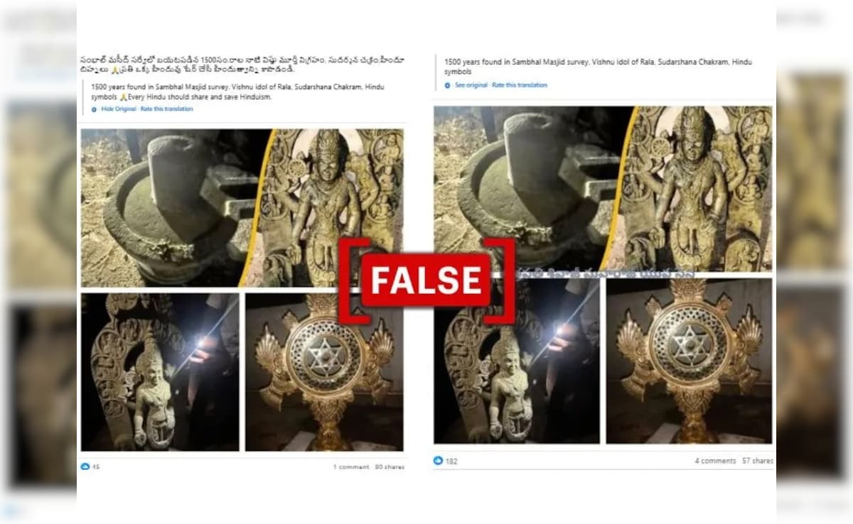 Idols Of Hindu Gods Found After Survey Of Sambhal Mosque In UP? A Fact ...