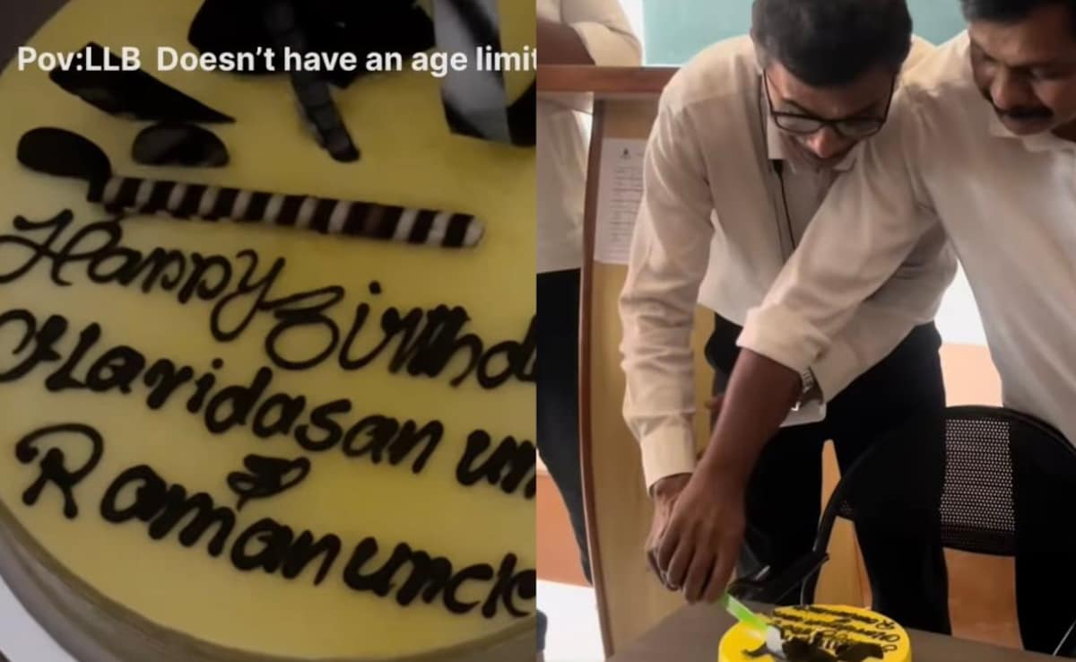 LLB Students' Sweet Birthday Cake Surprise For Middle-Aged Classmates ...