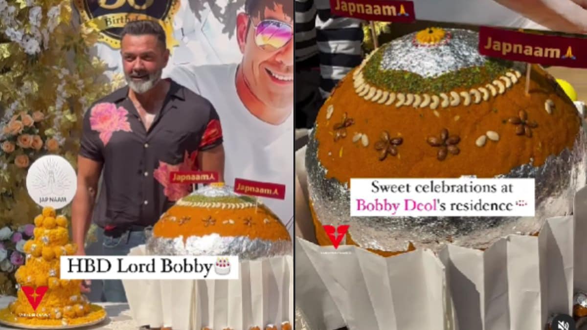 Bobby Deol Celebrates Birthday With Three Giant Cakes, Including ...