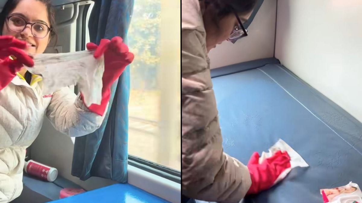 Indian Railway Viral Video: This Passenger Scrubbed Her 2nd AC Train ...