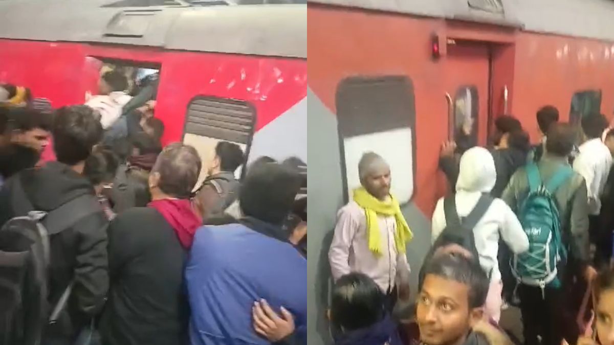 Video: Chaos At Patna Junction As Crowd Blocks Doors Of Delhi-Bound Train