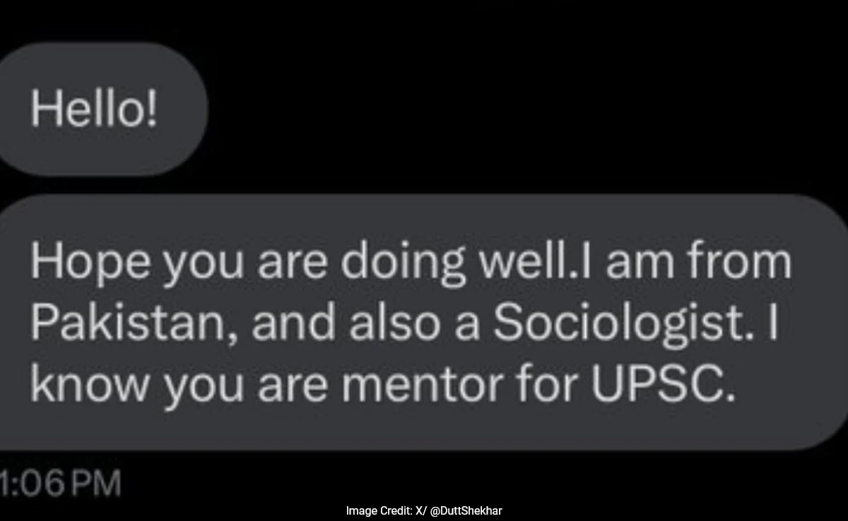 ''Knowledge Knows No Boundaries'': Pakistani Student's Post For Indian Educator Goes Viral