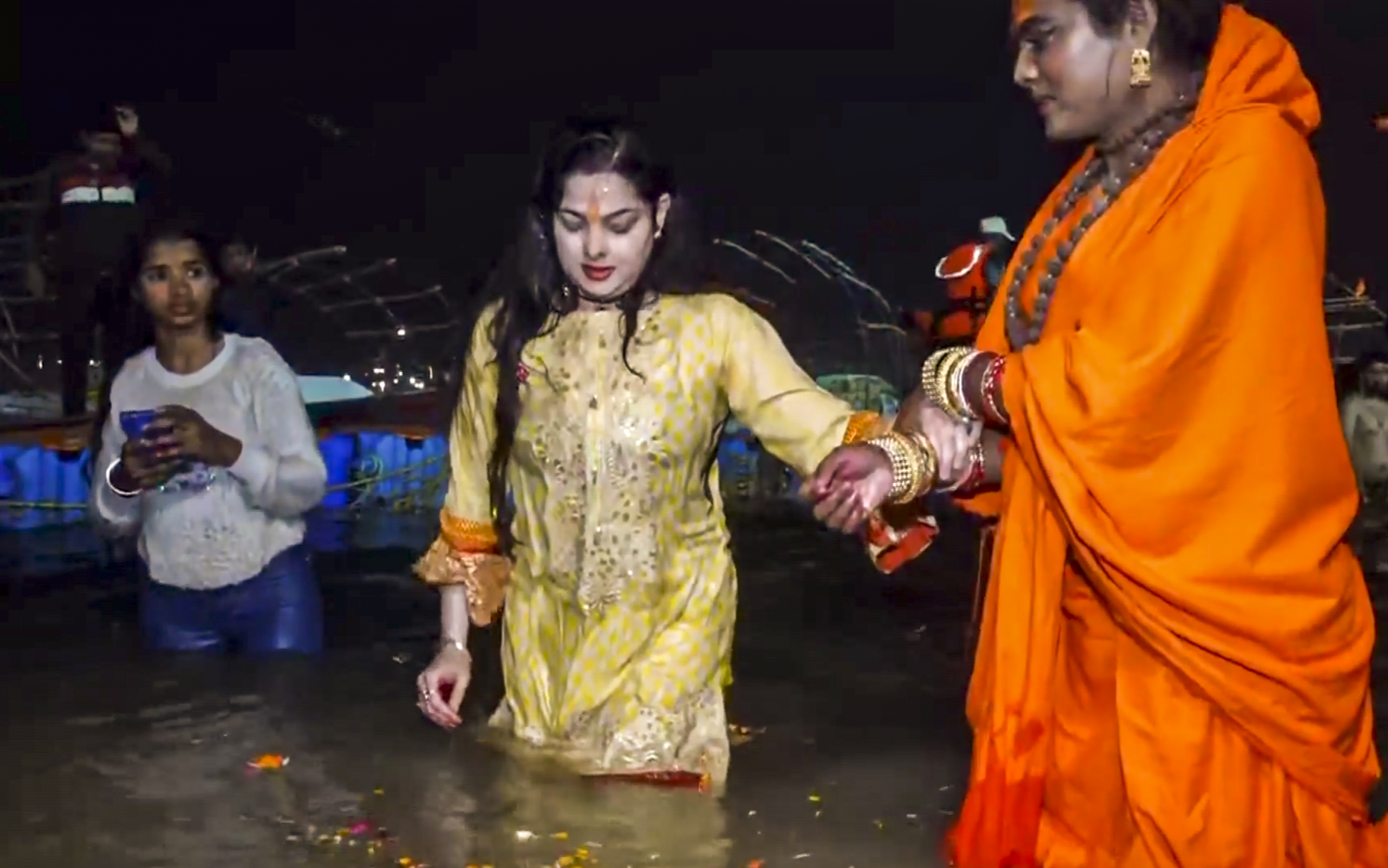Actor Mamta Kulkarni Takes 'Sanyas', Gets New Name At Maha Kumbh In UP