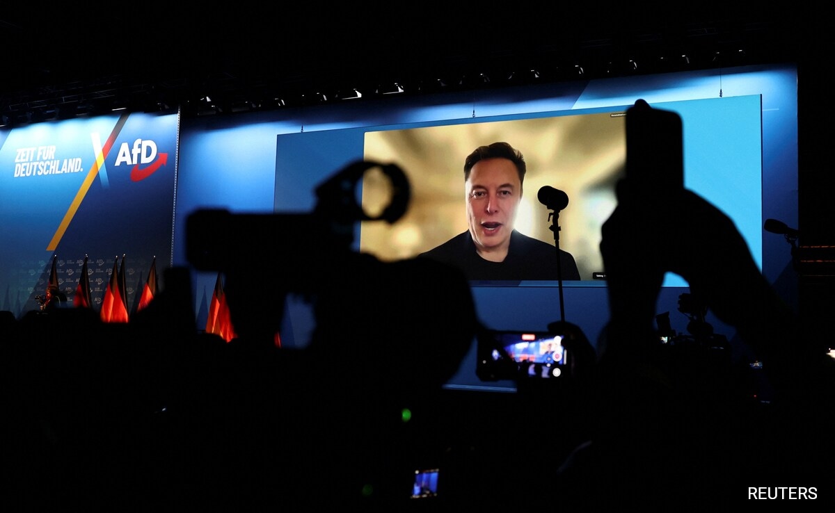 Elon Musk Appears On Video At German Far Right Campaign Event