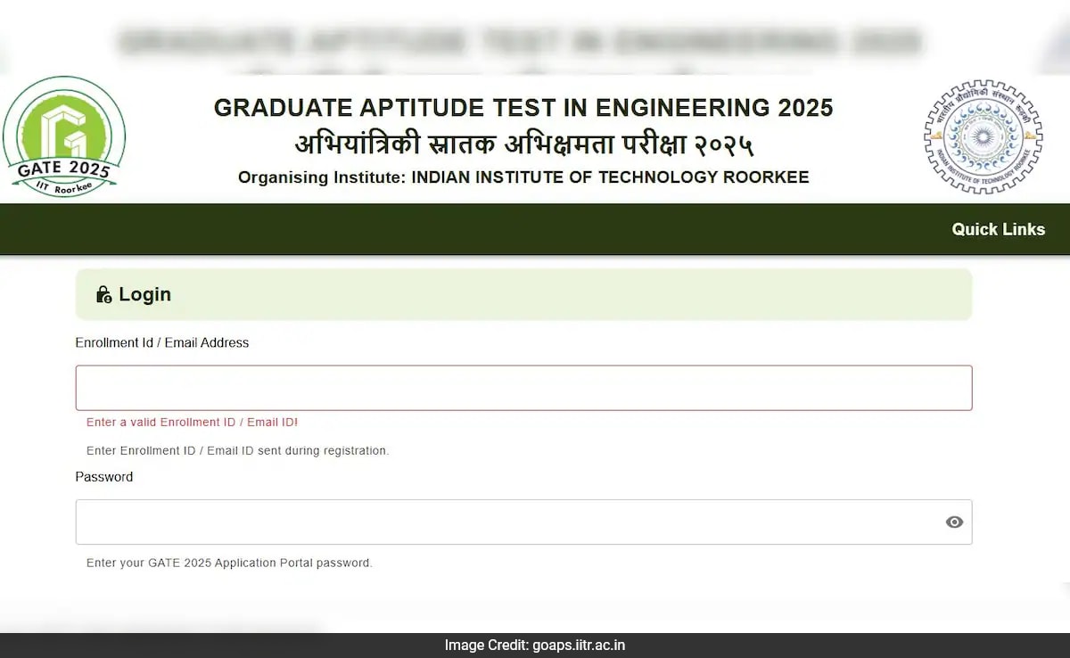GATE 2025 Admit Cards Released, Check Direct Link Here