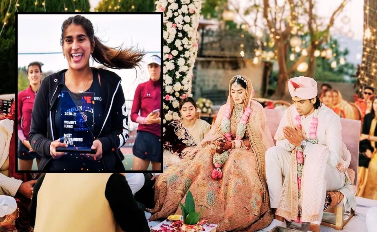 Javelin thrower Neeraj Chopra wedding photos Who is Neeraj Chopra wife ...