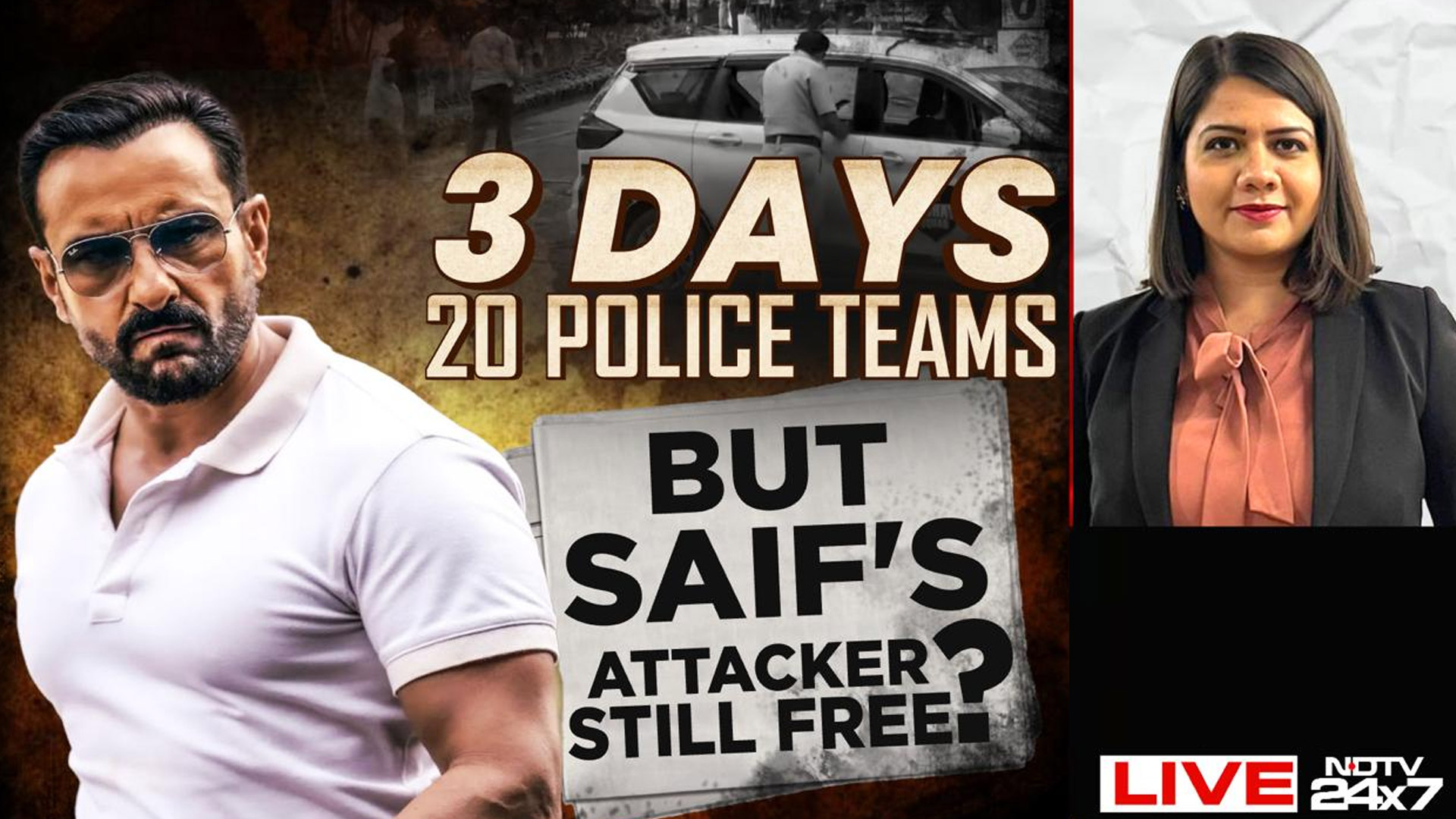 3 Days, 20 Police Teams, Yet Saif's Attacker Remains At Large