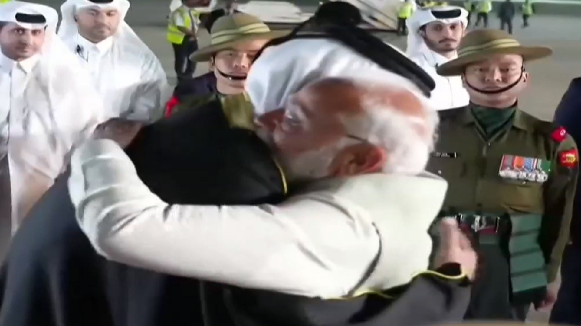 In Rare Gesture, PM Modi Receives "Brother" Emir Of Qatar At Airport