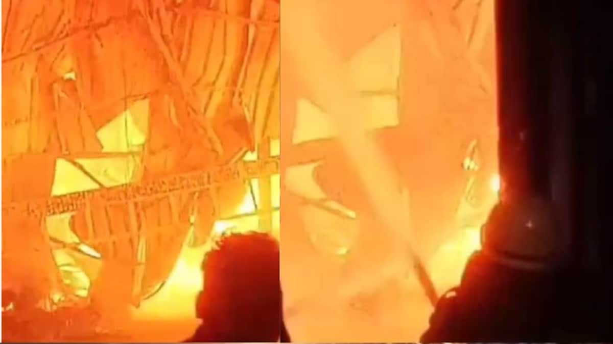 Indore Fire Broke: इंदौर में जीएनटी टिंबर मार्केट के 2 गोदाम में लगी ...