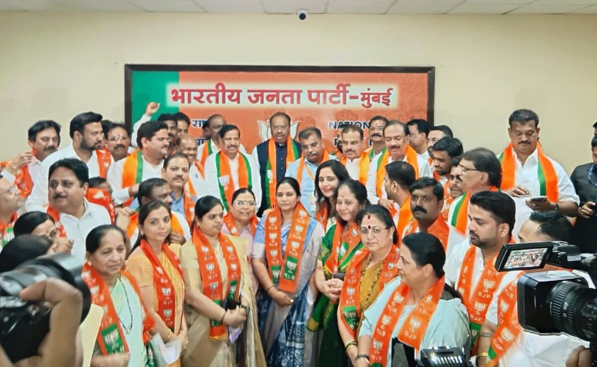 Political News 28 former corporators rejoin BJP in navi mumbai ganesh naik