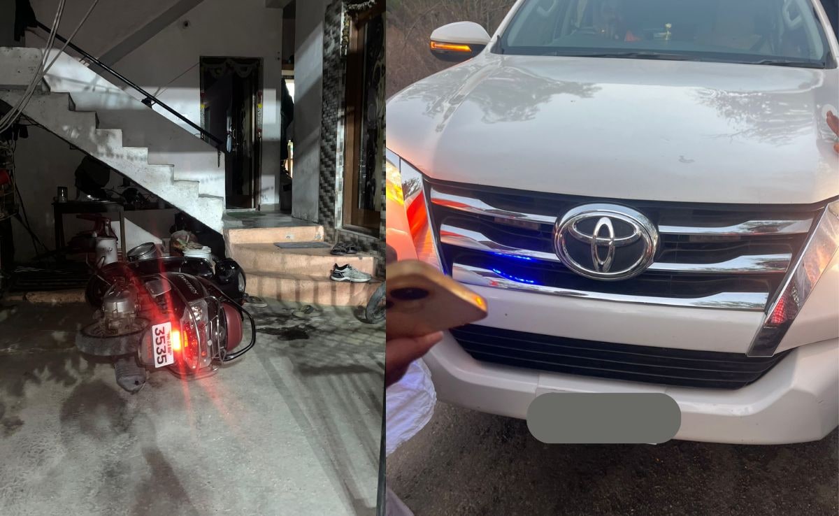 Manoj Jarange's convoy hits a bike Jarange's supporters beat up woman in beed