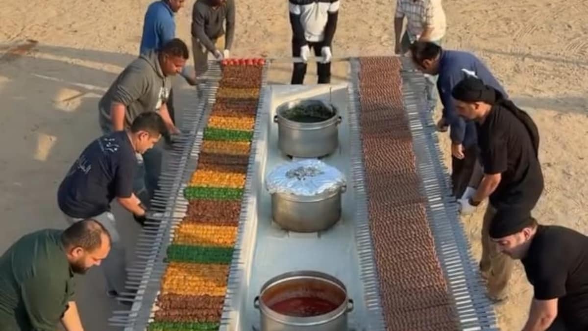 Watch: Giant BBQ Setup Gets Over 93 Million Views, Leaves Internet In Awe - NDTV Food