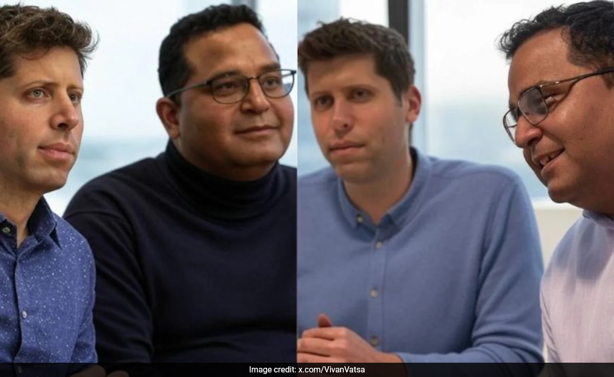 Ai Can Surprise Our Bh Ai Too Paytm Ceo On Edited Pics With Sam Altman