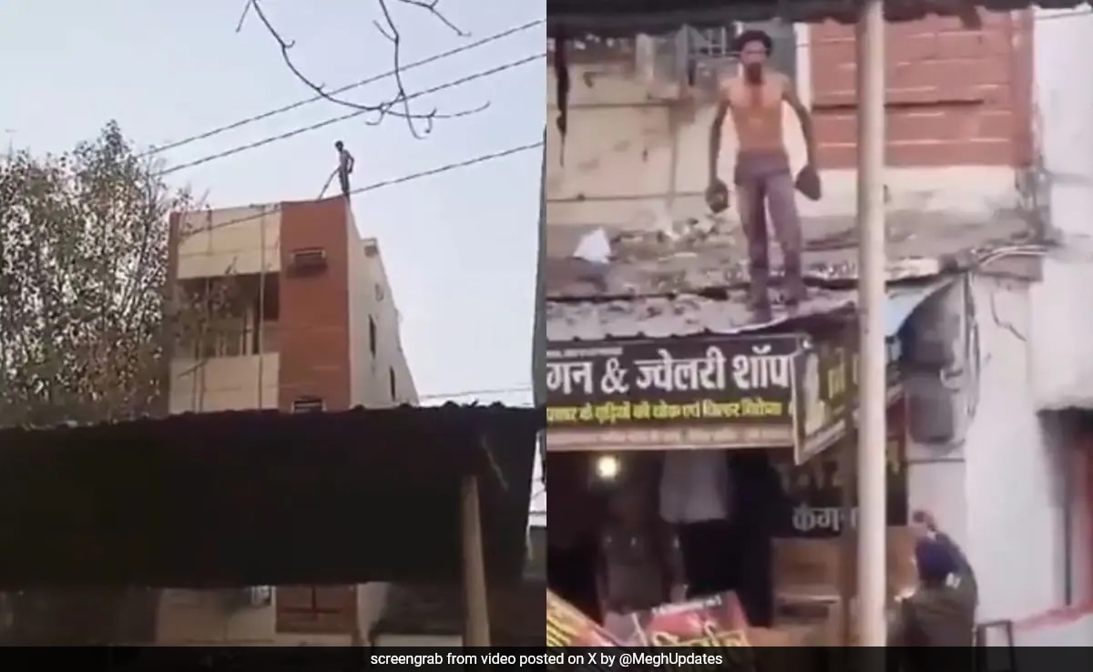 Chhattisgarh, Durg: On Camera, Man Jumps Off Terrace, Survives Electric ...