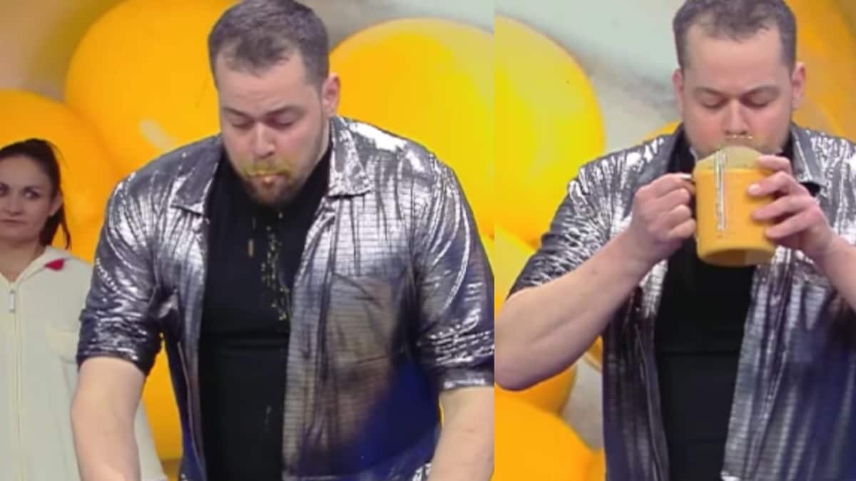 Watch: Man Drinks Nearly 7 Litres Of Liquid Egg In A Minute, Sets ...
