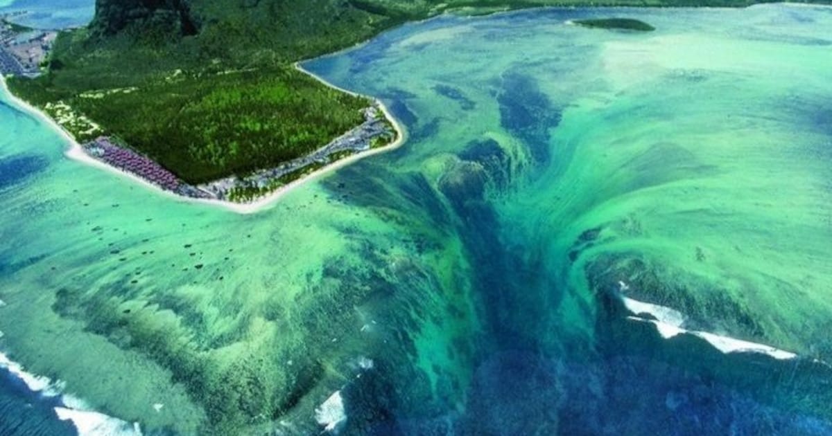 The Story Behind Underwater Fall In Mauritius