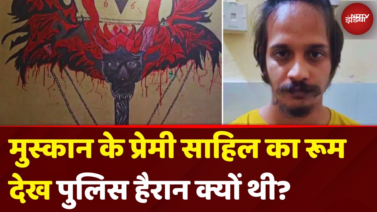 Meerut Murder Case: दीवारों पर तंत्र-मंत्र और राक्षस, आरोपी Sahil का ...