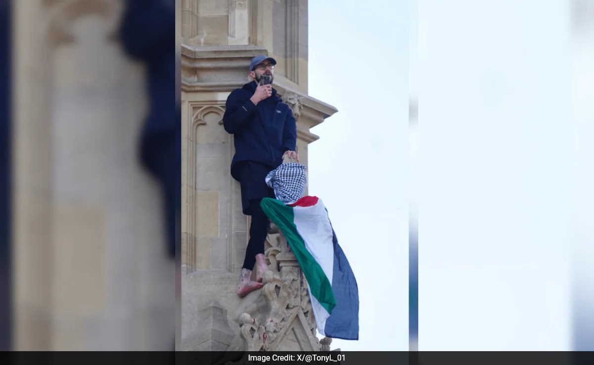 Man With Palestine Flag Who Climbed Big Ben Tower Arrested
