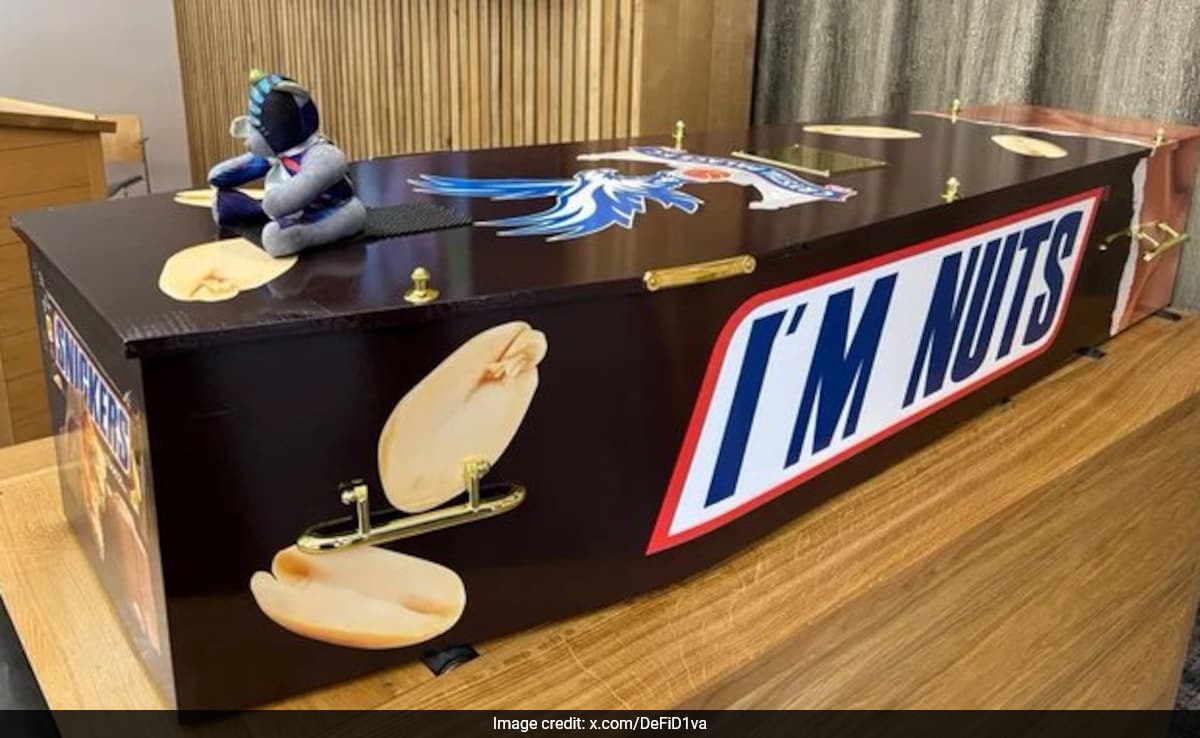 British Man Gets Buried In Snickers-Themed Coffin. It Was His Last Wish
