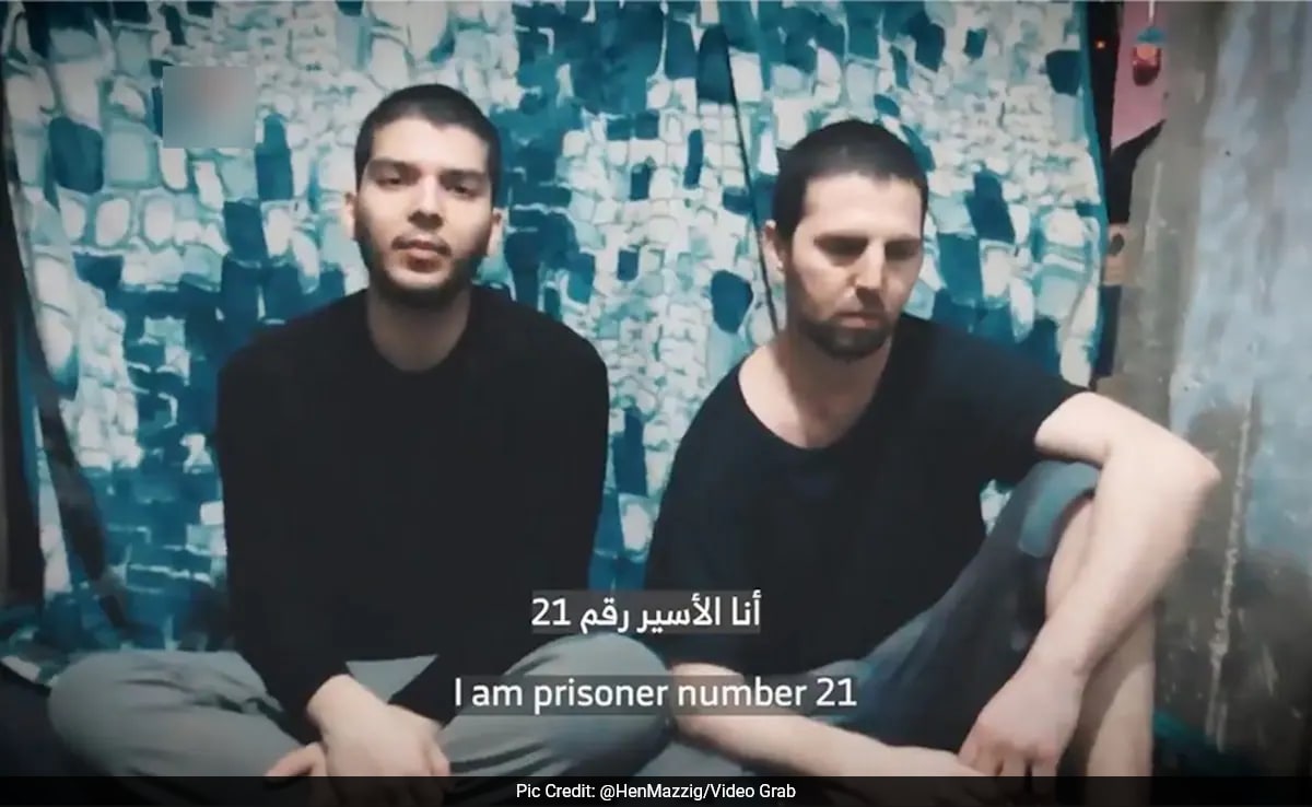 Hamas Releases Video Of Two Israeli Hostages In Gaza