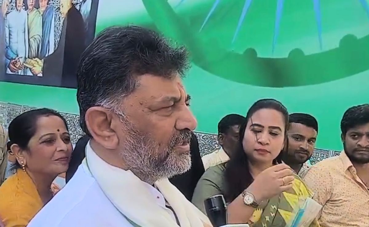 "Some Don't Agree To Share Power": DK Shivakumar At Congress Event In Delhi