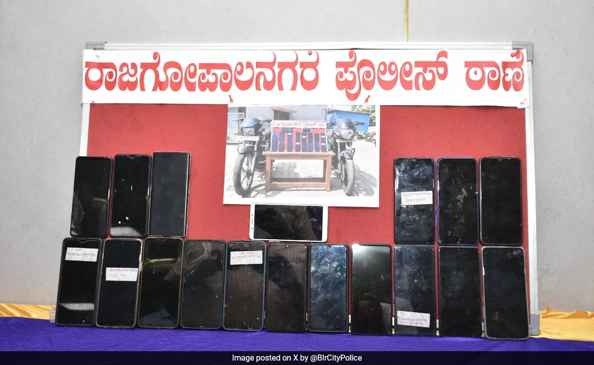 Karnataka Police Seize Mobile Phones, Two-Wheelers Worth Rs 5 Lakh In ...