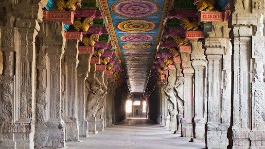 temple interior background
