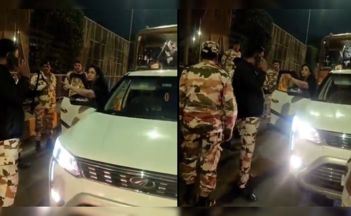 VIDEO: दिल्ली की सड़क पर ड्रामा- महिला ने रोकी ITBP की बस, जवानों को किया परेशान | Woman stopped ...