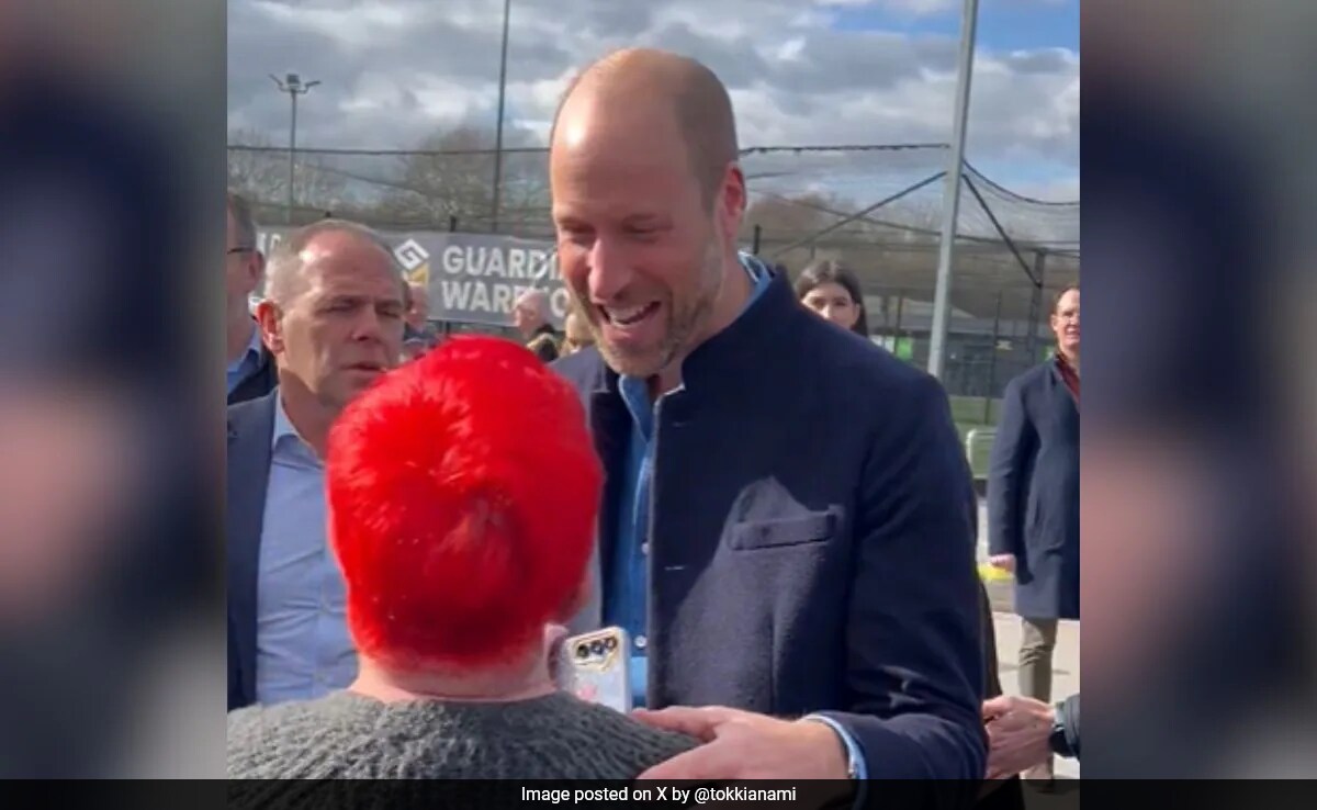 Watch: Prince William Jokes About His Baldness, Praises Woman's Red Hair