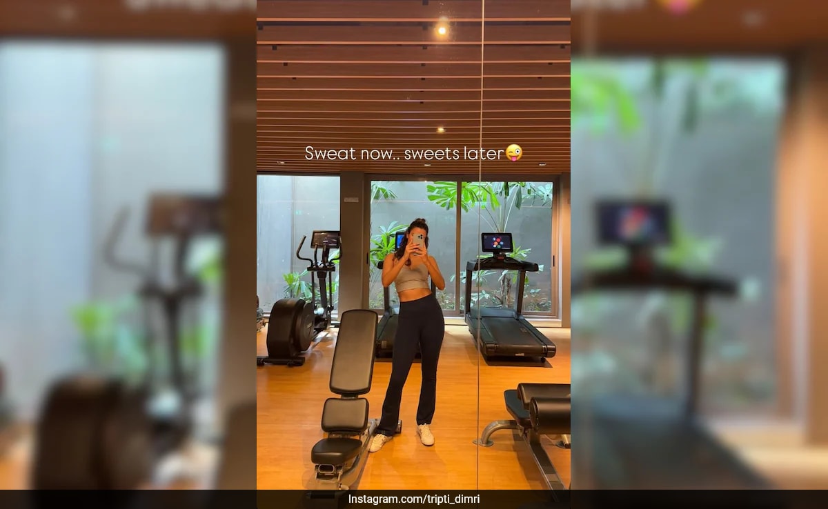 Triptii Dimri Follows The "Sweat Now...Sweets Later" Fitness Formula
