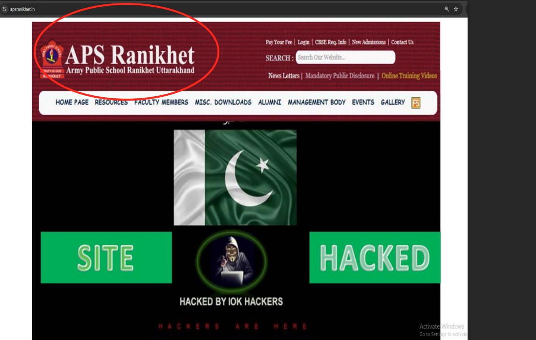 Pak-Based Hackers Target Army Public Schools, Other Indian Sites