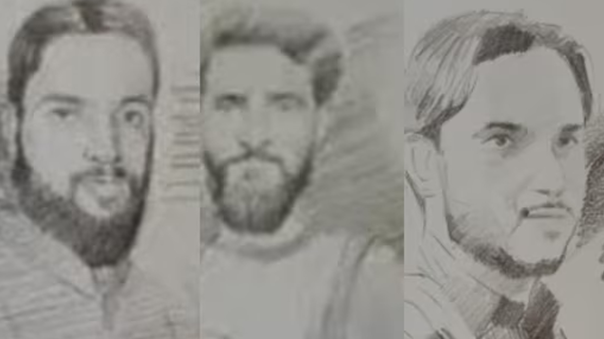 Sketches Of 3 Terrorists Behind Pahalgam Attack Released By Agencies